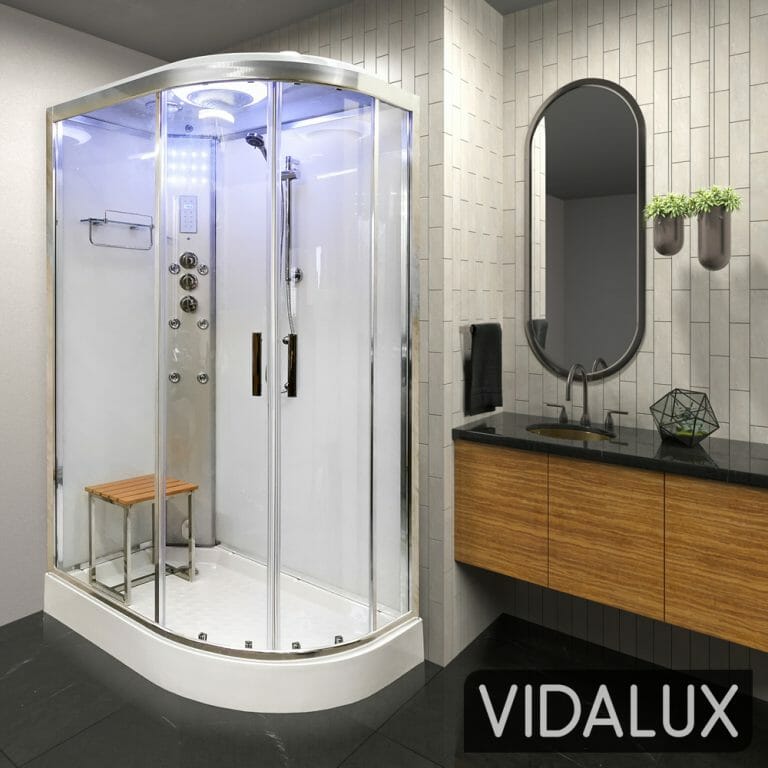 SS1200 Left Steam Shower - Vidalux