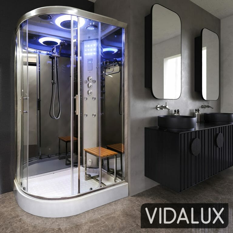 SS1200 Right Steam Shower - Vidalux