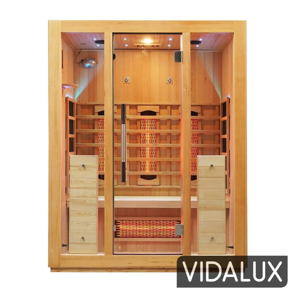 Premier 2 Person Full Spectrum Infrared Sauna With Complete Heat - Vidalux