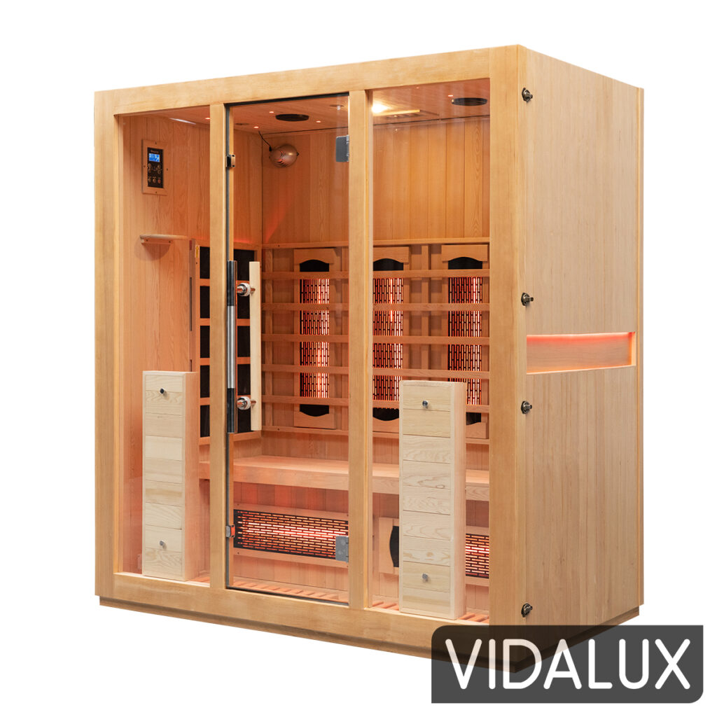 Premier 4 Person Full Spectrum Infrared Sauna With Complete Heat - Vidalux